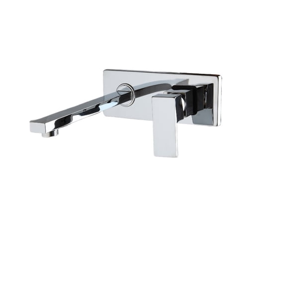 Bathtub Faucet Hot Cold Waterfall Wall Mounted Water Tap, Black Chrome ...