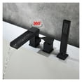 Bathtub Faucet Widespread Tub Sink Mixer Tap Brushed Gold/black Brass ...