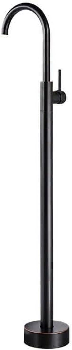 Bathtub Faucets Bath Tub Sink Mixers Floor Mounted Black Brass Free ...