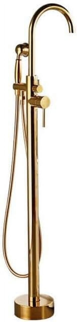 Bathtub Faucets Bath Tub Sink Mixers Floor Mounted Black Brass Free ...