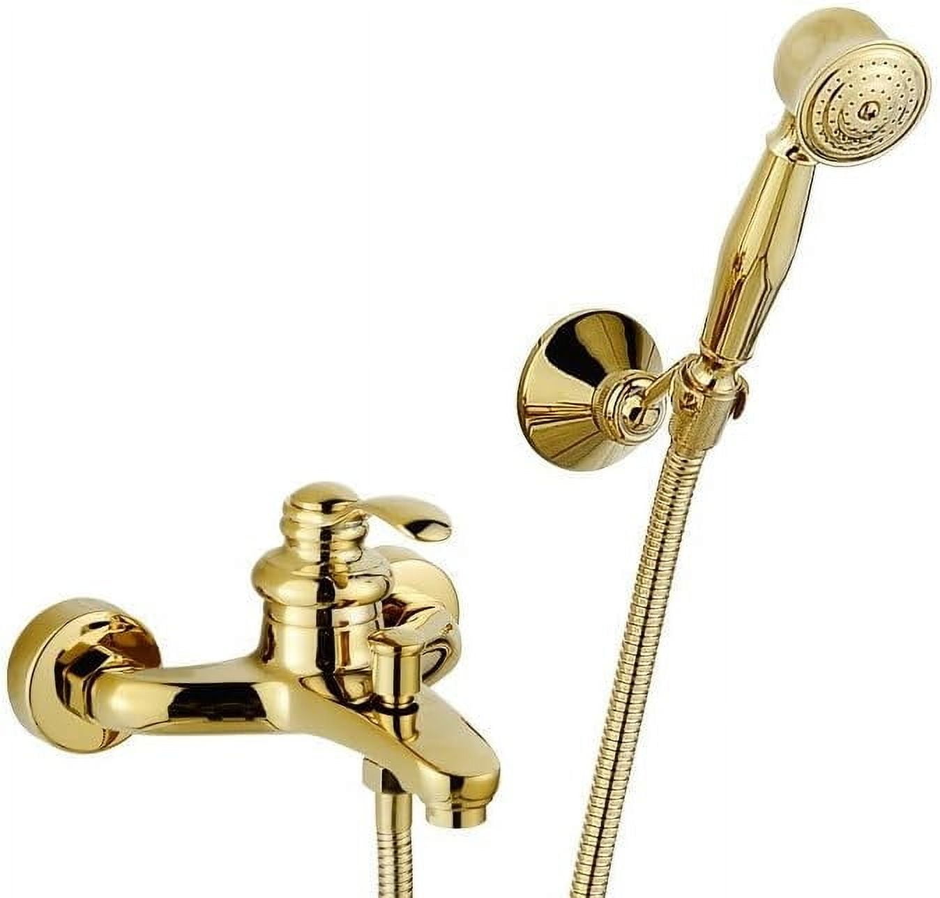 Bathtub Faucets Luxury Crystal Gold Bathroom Faucet Mixer Tap Wall ...
