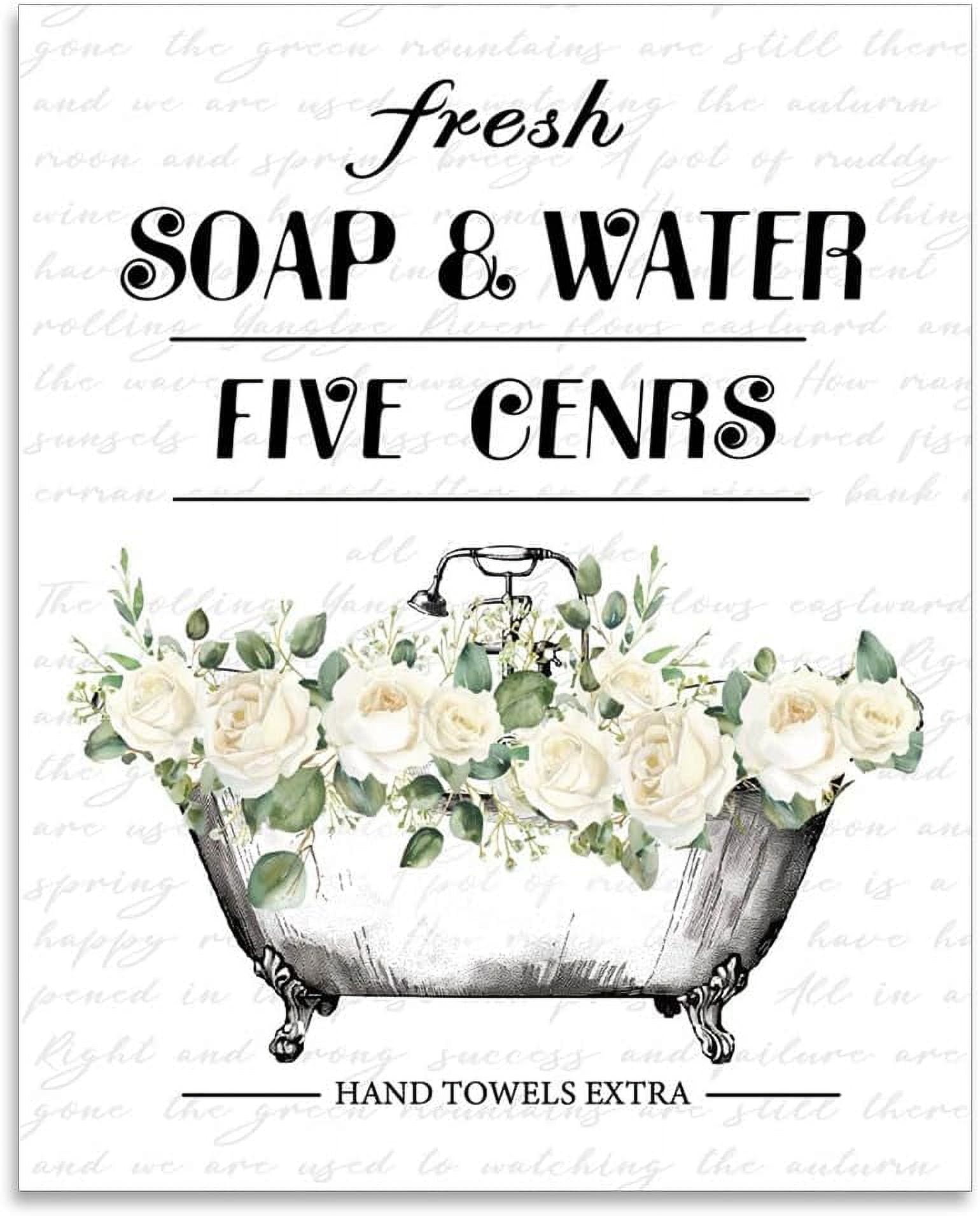 Bathtub Flowers Wall Art Prints Paper Poster Bathtub Wall Decor Print ...
