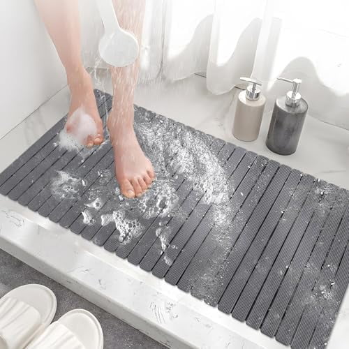 Bathtub Mat Non Slip, Shower Mat for Inside Shower, Suction Cups Design ...
