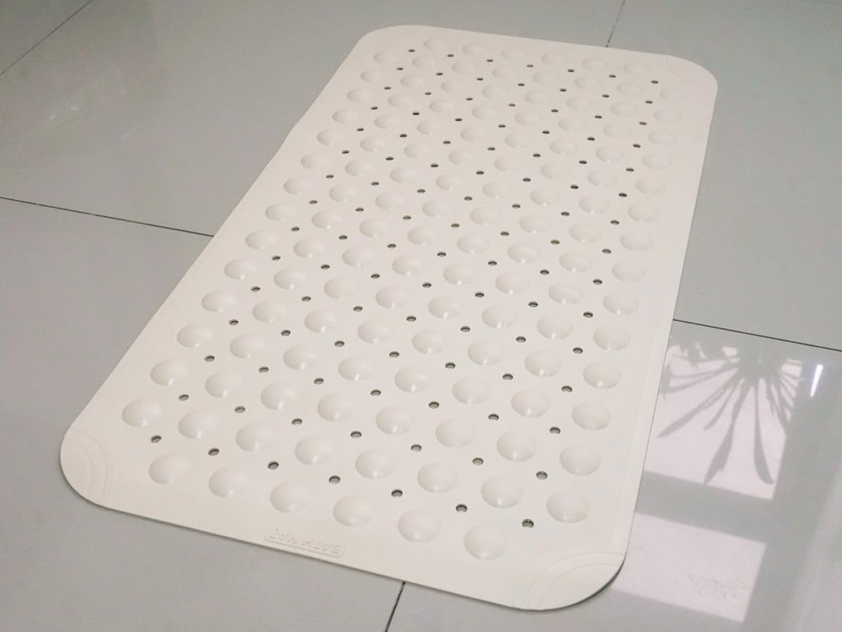 Bathtub Mat Non Slip, Shower Mats with Suction Cup and Drain Holes ...