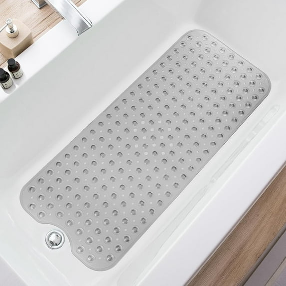 Bathtub Mats for Shower Tub, Extra Long Non-Slip 39 x 16 Inch Bath Mat ...