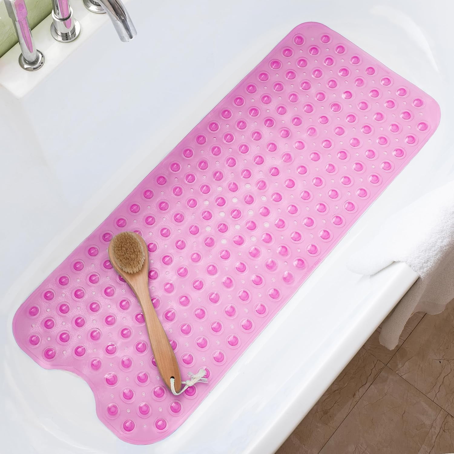 Bathtub Mats for Shower Tub Non-Slip Bath Mat 39 x 16 Inch Extra Long ...