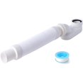Bathtub Shower Drain Pipe, Low Profile Flat 1 1/2 P Trap Kit Flexible ...