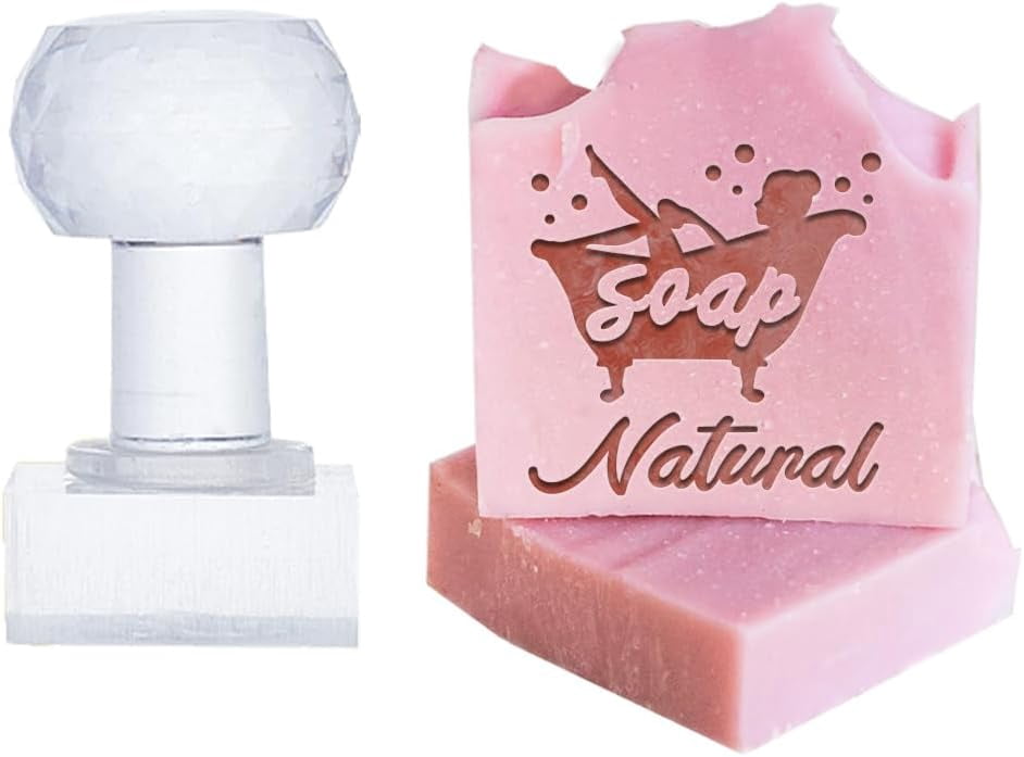 Bathtub Soap Stamp Character Soap Embossed Stamp Text Acrylic Square ...