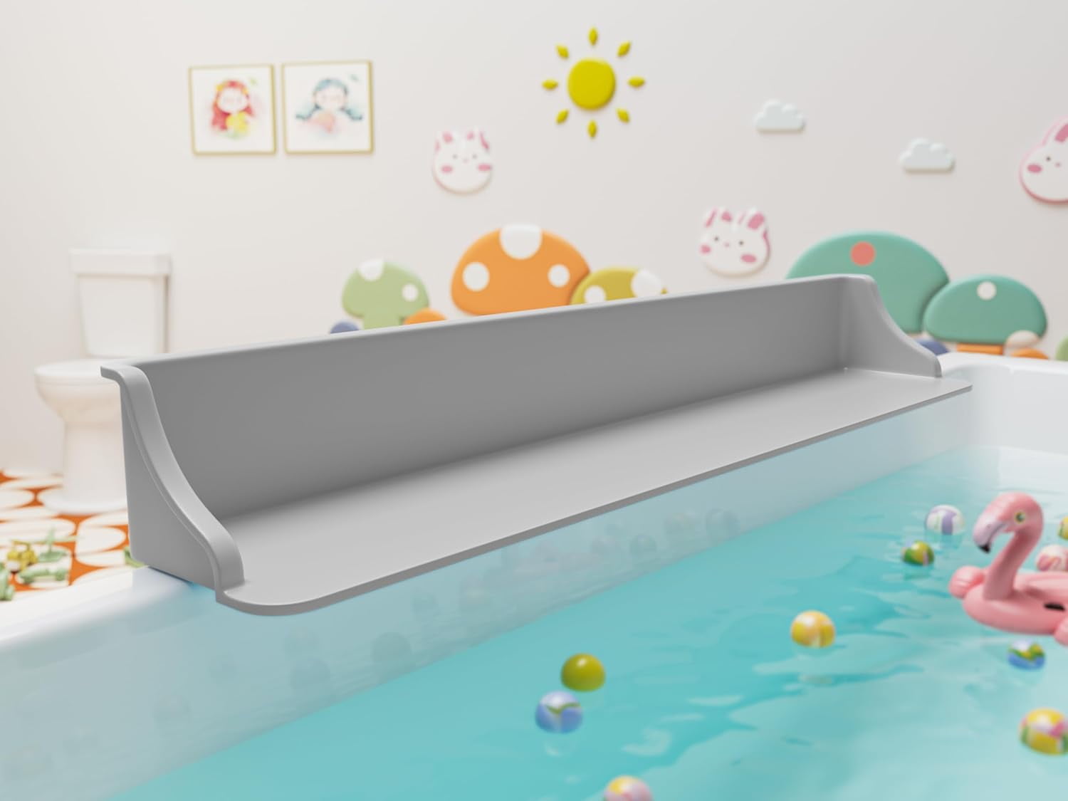 Bathtub Splash Guard PlayPad with Strong Suction Cups - Walmart.com