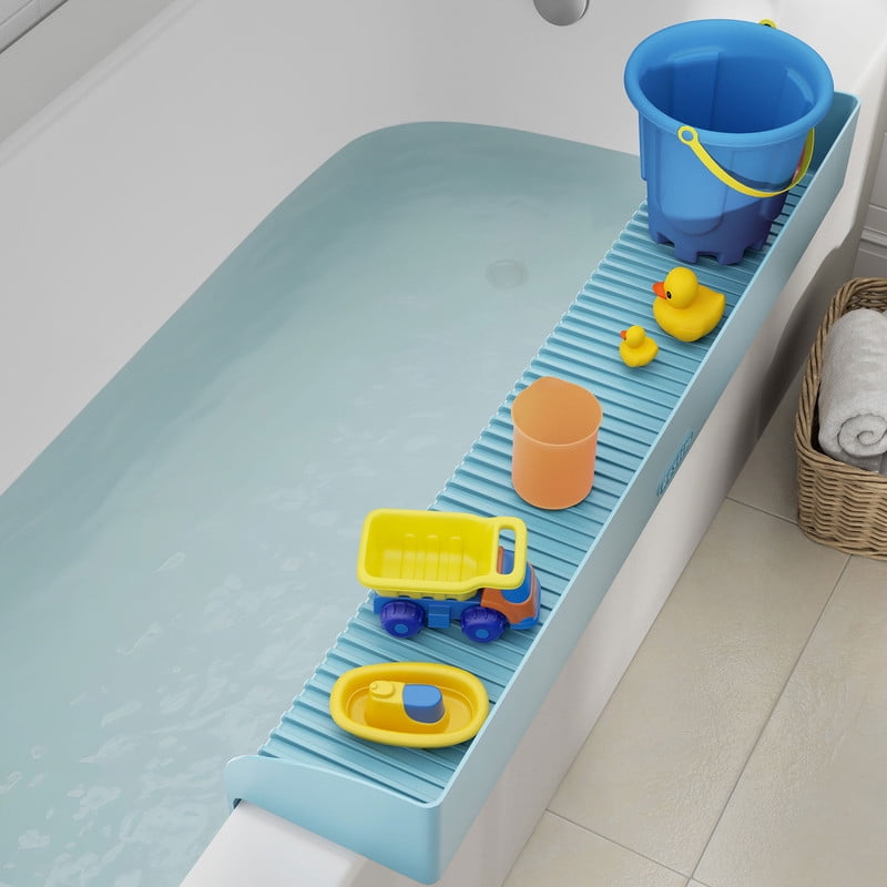 Bathtub Splash Guard for Tub - Silicone Bath Ledge for Toddlers, Tub ...