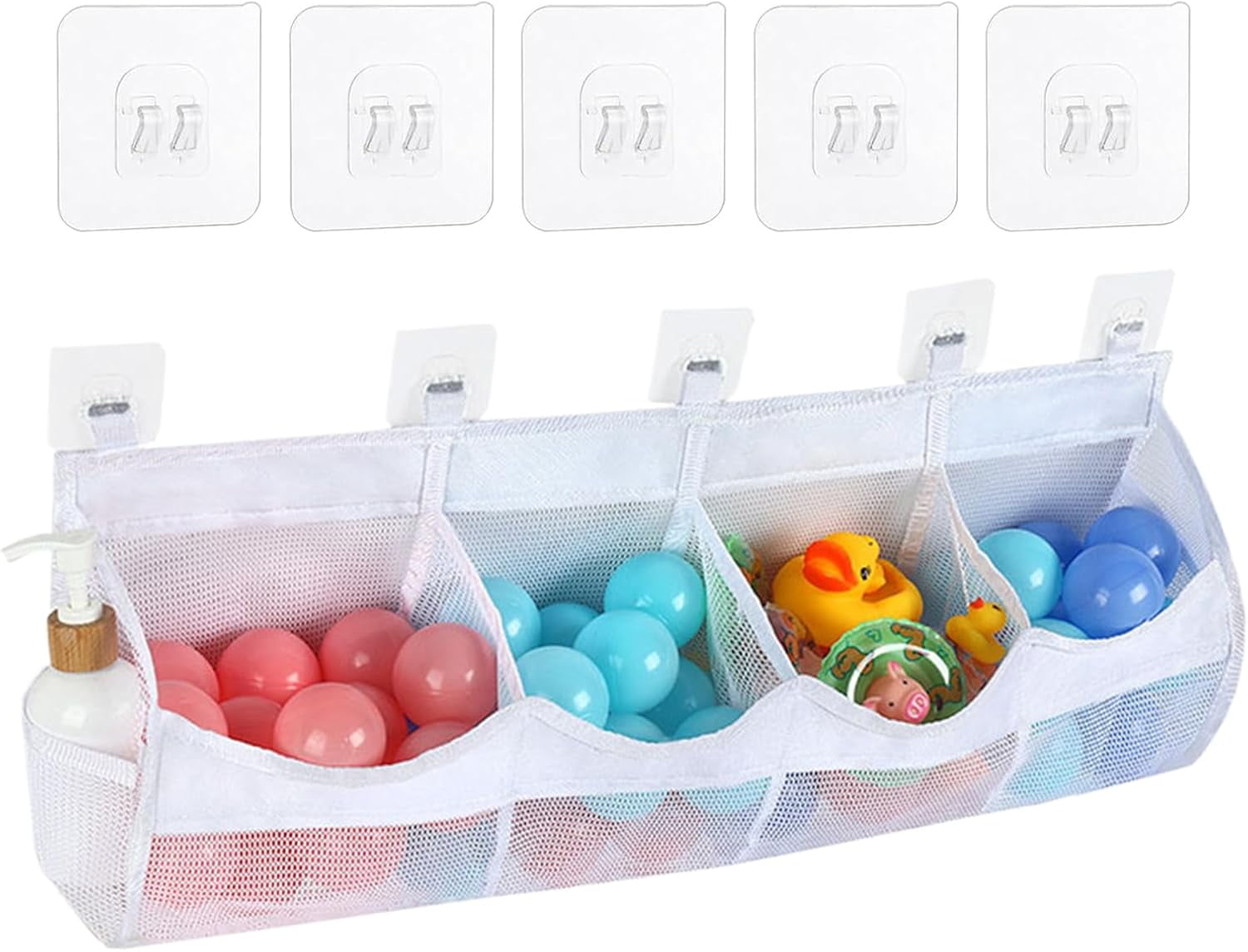 Bathtub Toy Storage Box | Bathing Toys Storage Case | Easy Access Quick ...
