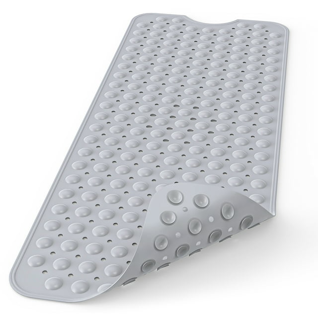 Bathtub and Shower Mats, Extra Long Non-Slip Bath Mat 39 x 16 Inch ...