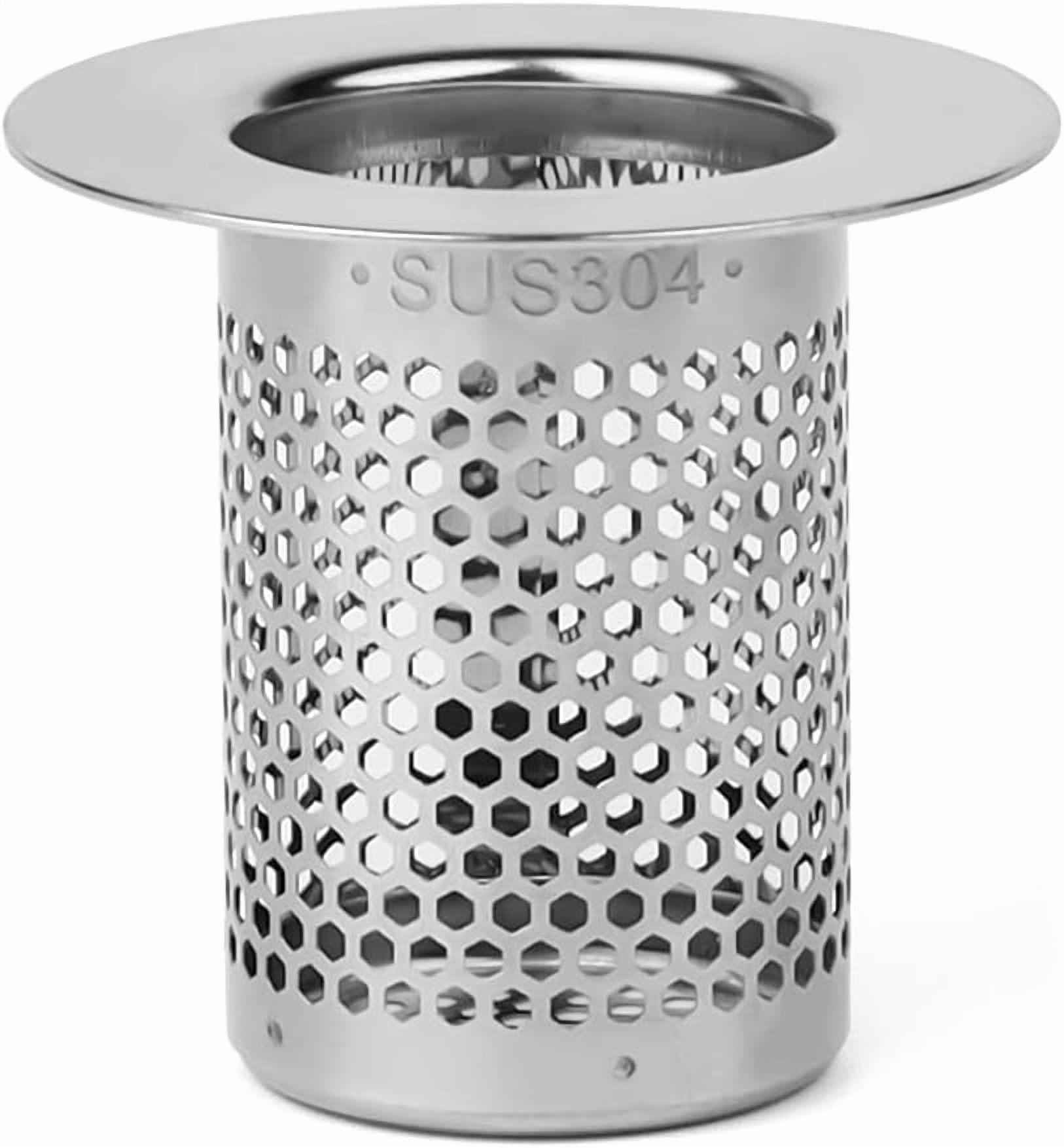 Bathtub drain strainer, 5 cm stainless steel hair catcher for shower ...