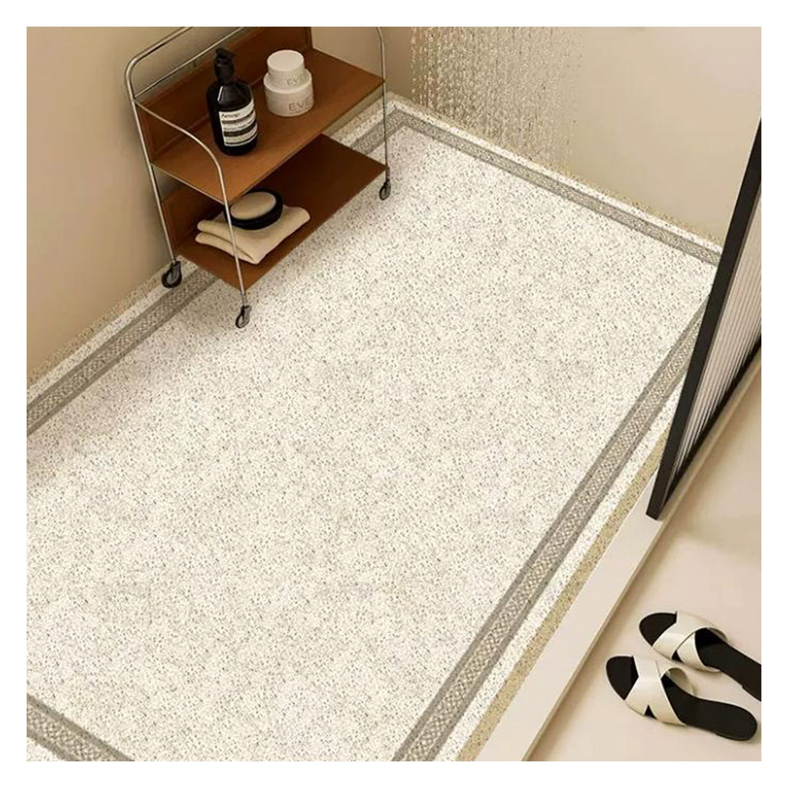 Bathtub mat, non-slip mat bathtub with drainage holes, loofah non-slip ...