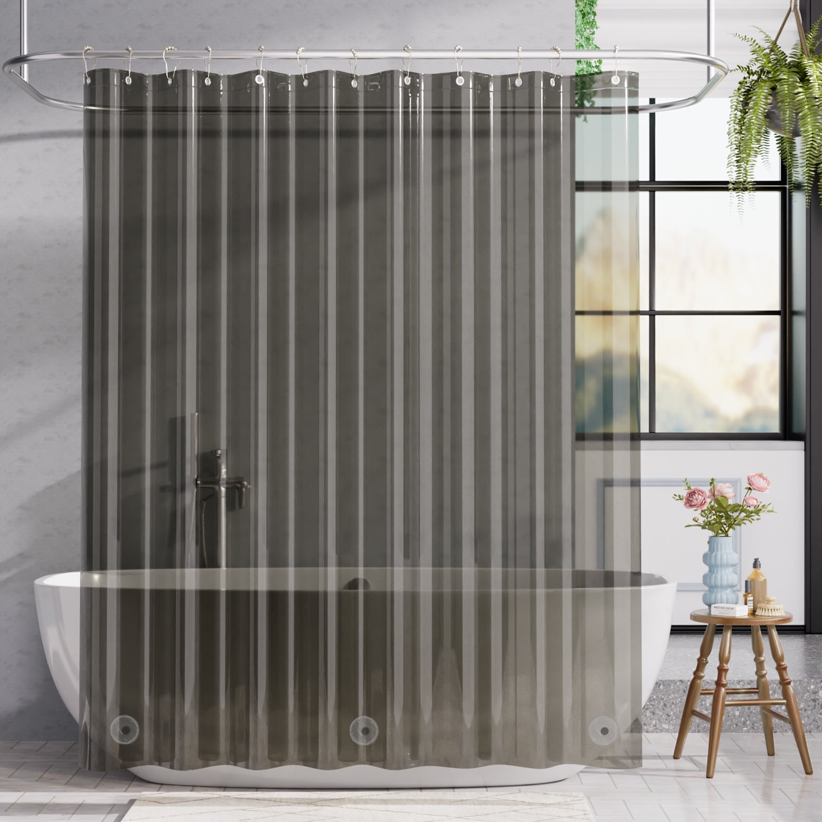 Bathway Shower Curtain Liner, 72"W x 72"L Waterproof PEVA Plastic ...