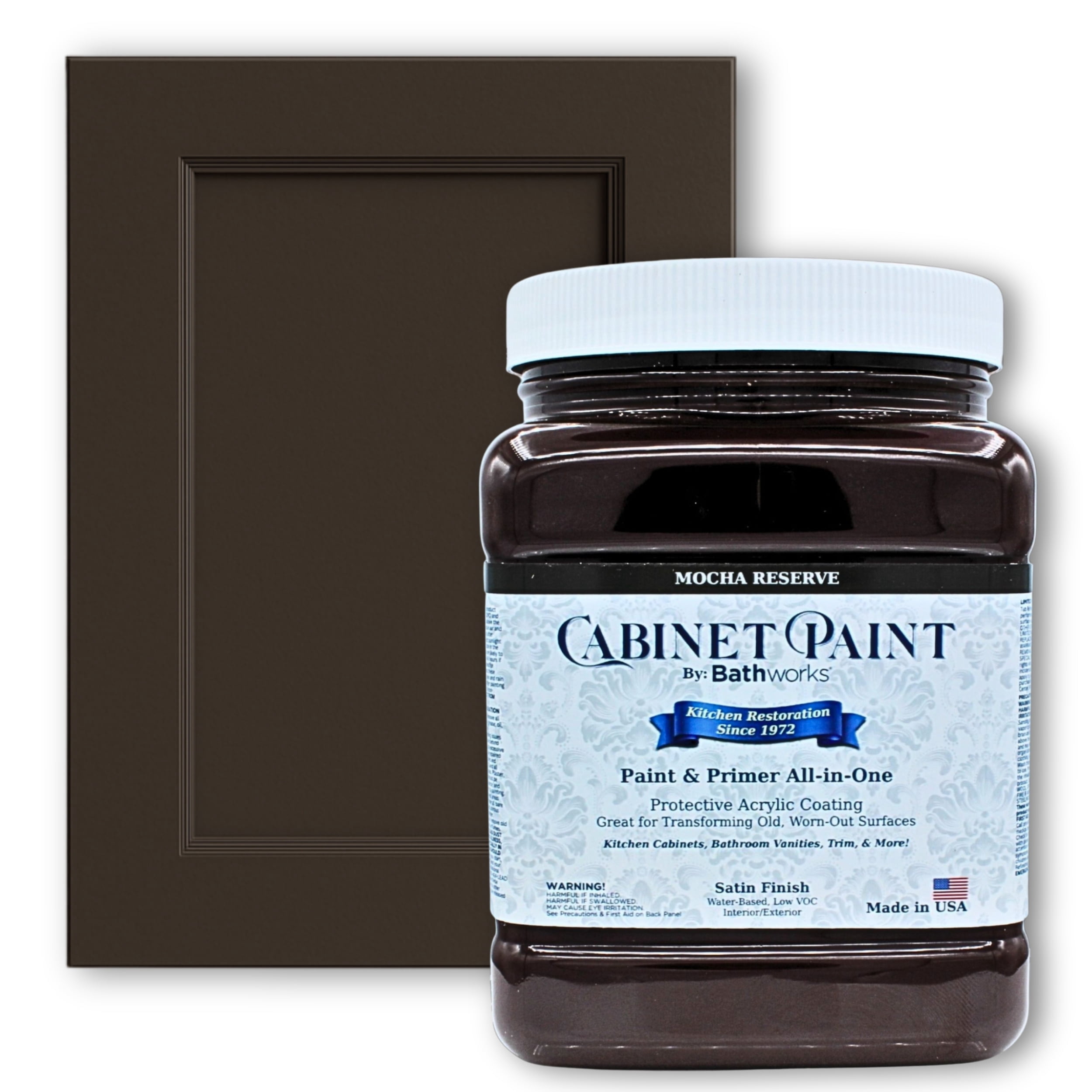 Bathworks Cabinet & Furniture Paint – Ready-to-Use, No Prep Required ...