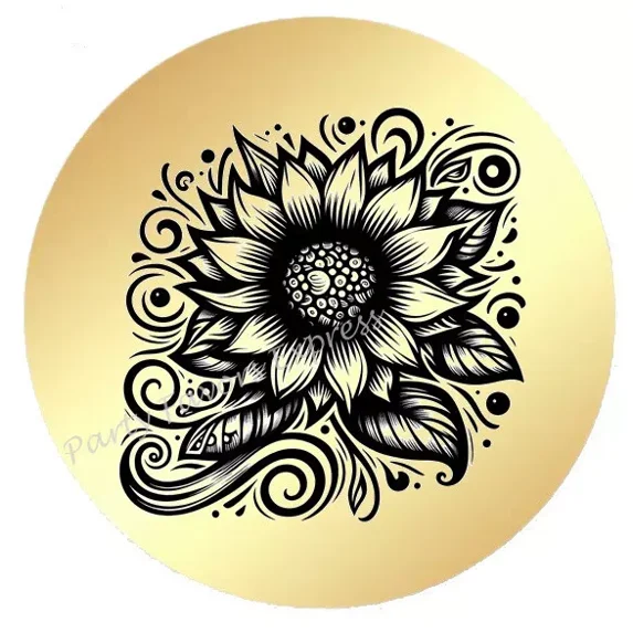 Batik Flower Stickers Party Favors Phone Decal Water Bottle Stickers ...