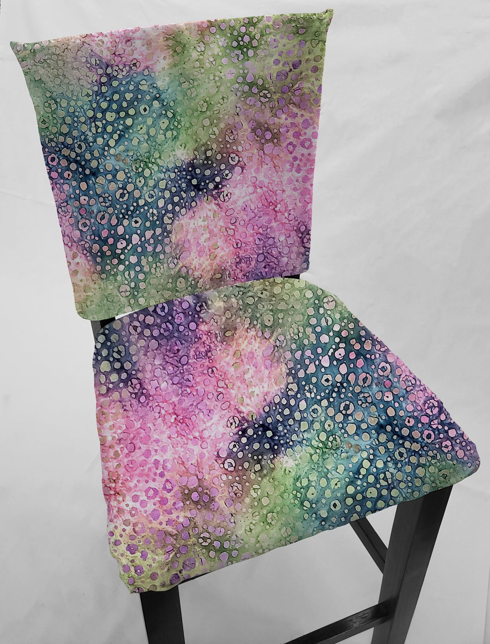 Batik Tie Dye Dining Room Chair Back Covers or Seat Covers by Penny's ...