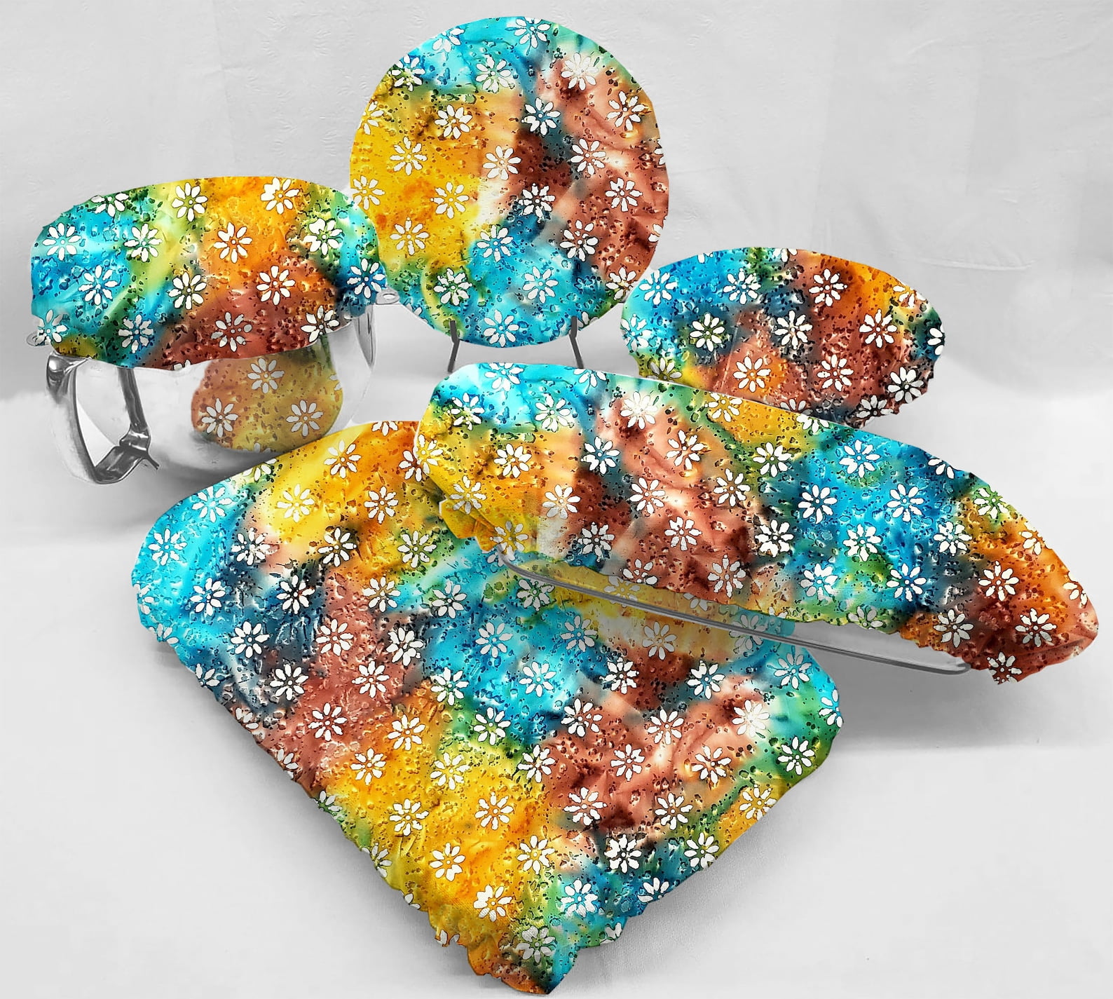 Batik Tie Dye Reusable Fabric Bowl and Casserole Pan Covers by Penny's ...