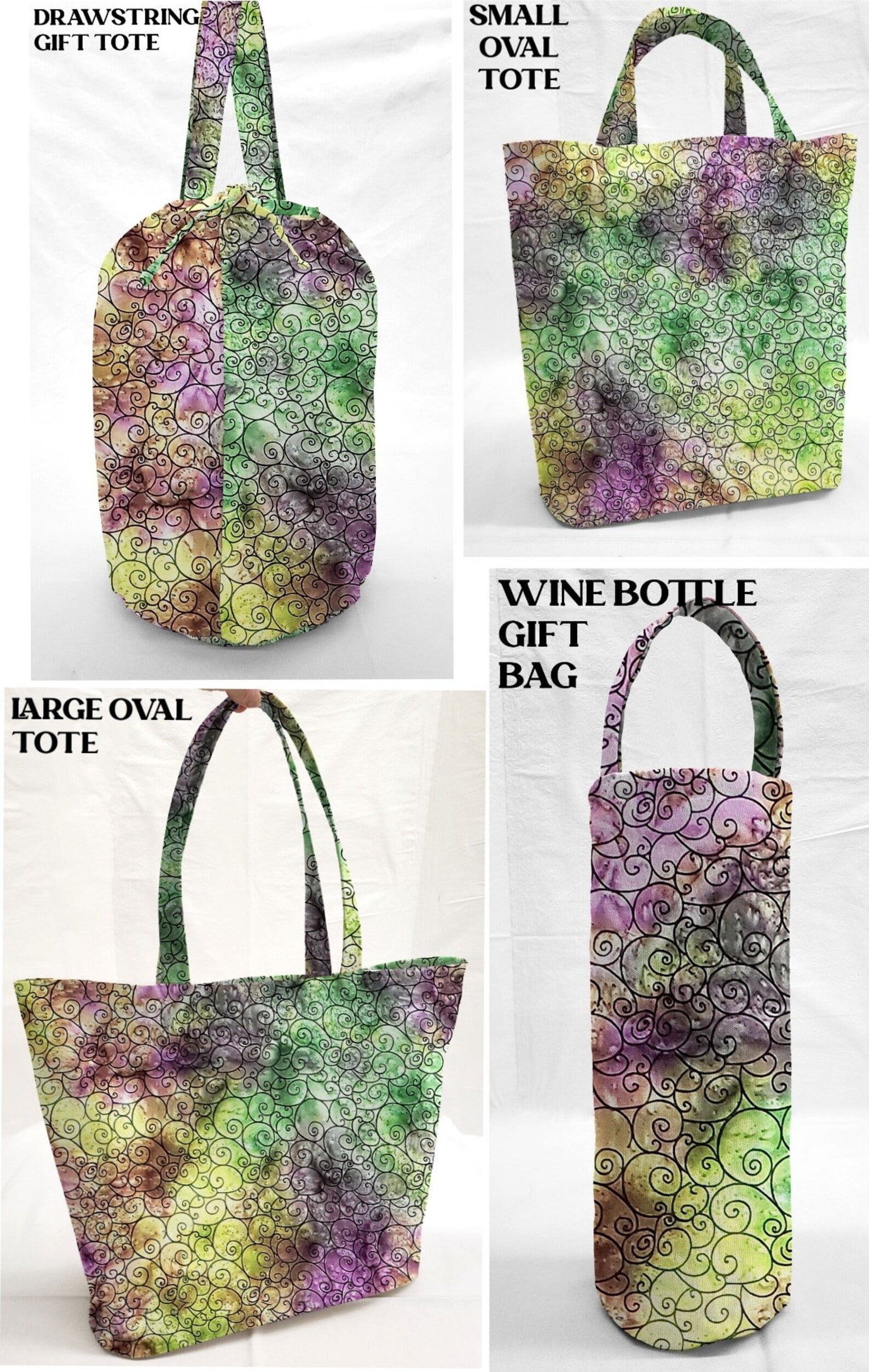 Batik Tie Dye Reusable Fabric Gift Bags and/or Bags by Penny's Needful ...