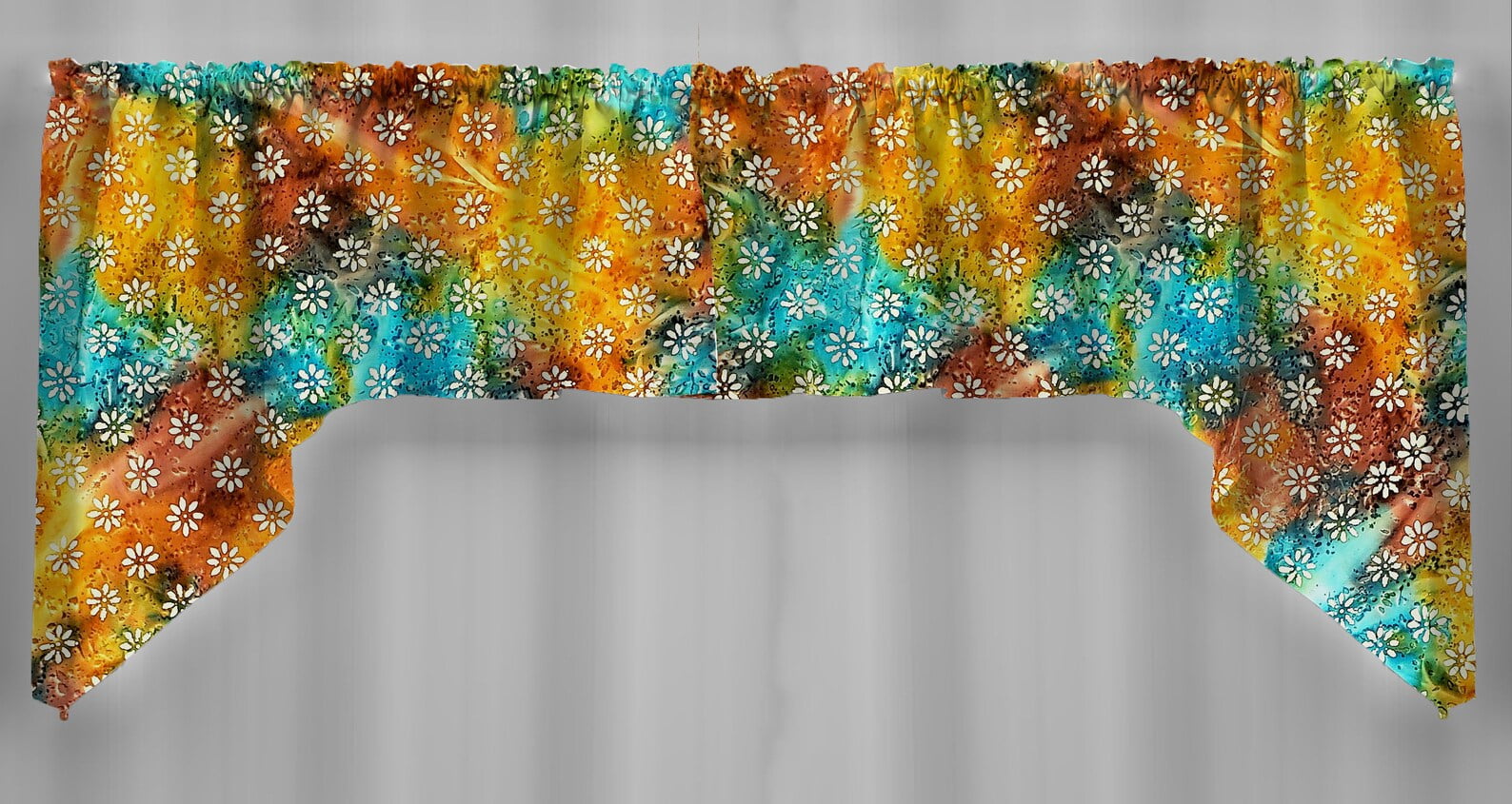 Batik Tie Dye Swag Panels by Penny's Needful Things (Set of 2) 36 Inch ...
