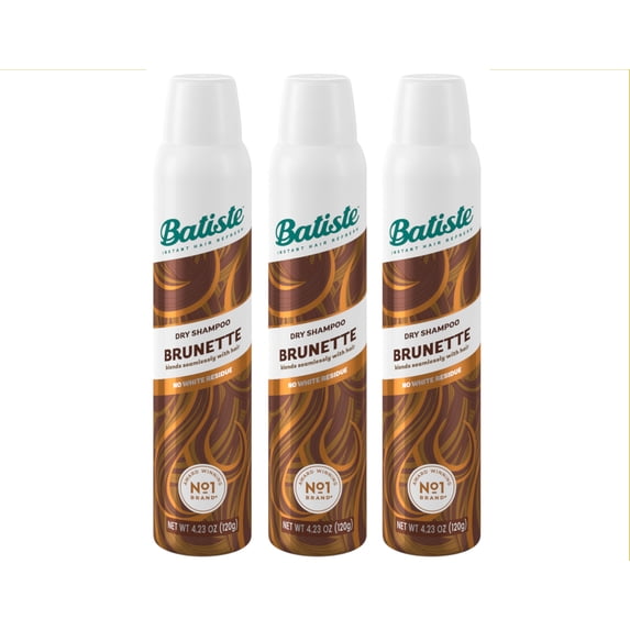 Batiste Dry Shampoo for Brunette and Red Hair, Tinted Formula, Pack of ...