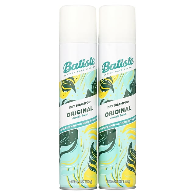Batiste Dry Shampoo, Original Clean & Classic, Waterless Formula, 2 pk ...