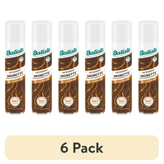 Batiste Dry Shampoo, Dark and Deep Brown, 4.23 oz, Pack of 6 - Walmart.com