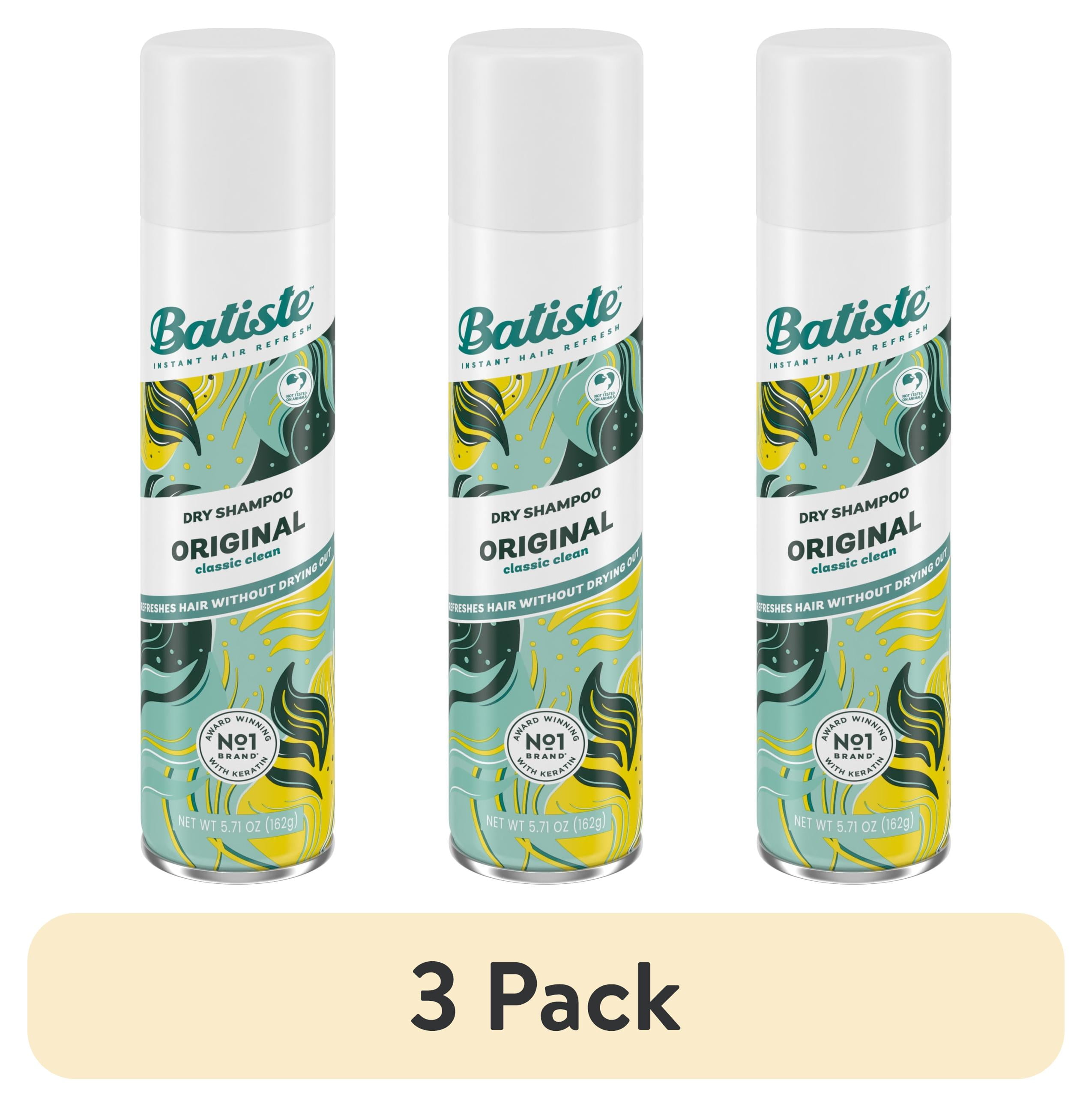 (3 pack) Batiste Dry Shampoo, Original Fragrance, 5.71 oz - Walmart.com