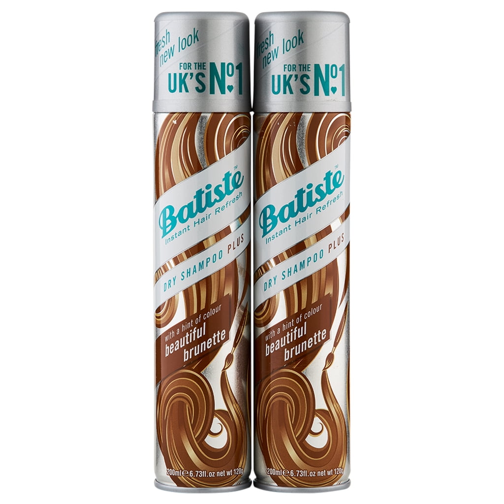 Batiste Dry Shampoo Plus Beautiful Brunette 2 Ct 6.73 oz - Walmart.com