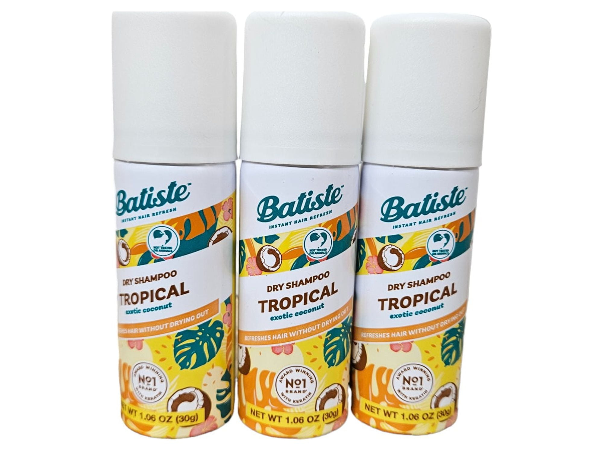 Batiste Dry Shampoo, Tropical Fragrance, Mini 1.06 OZ (3 Pack ...