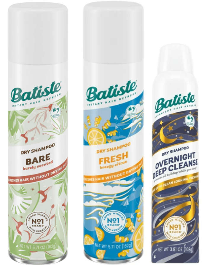Batiste Dry Shampoo Variety 3-pack, Refresh Hair and Absorb Oil Between ...