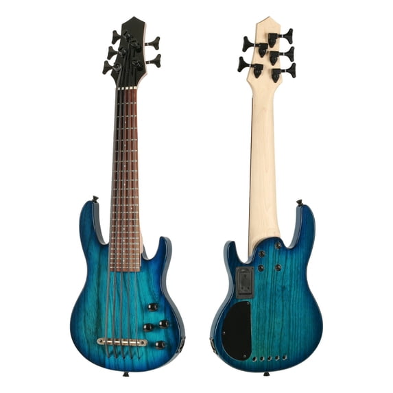 Batking Ukulele Electric Bass Uke Aquila String F/Italy BEADG Ash Wood ...
