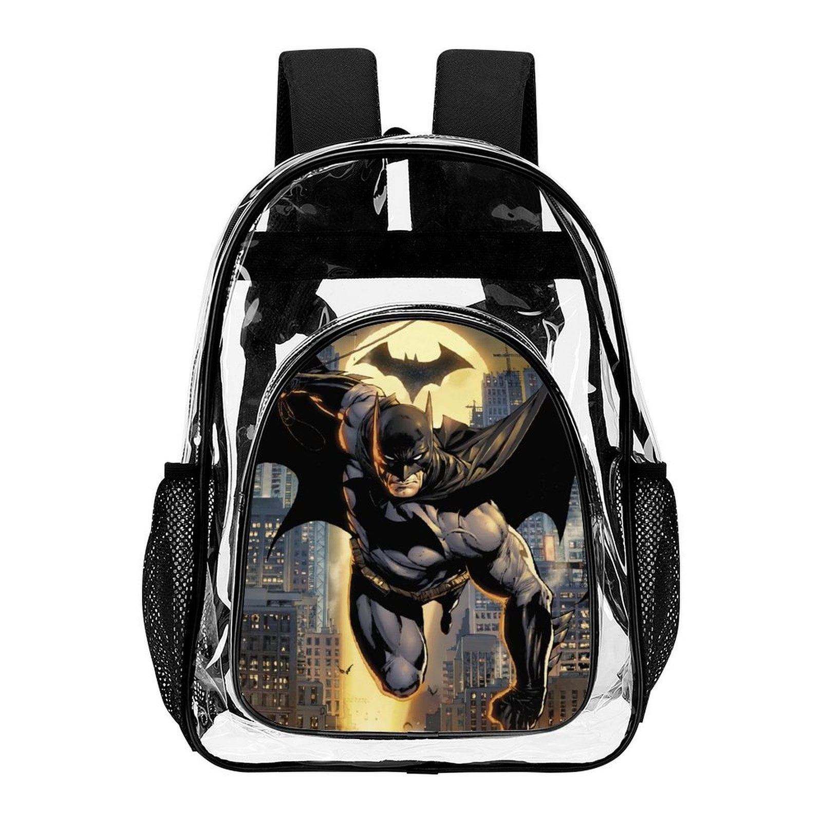 Batman 11 Clear Backpack Transparent Heavy Duty Bookbag Large PVC ...