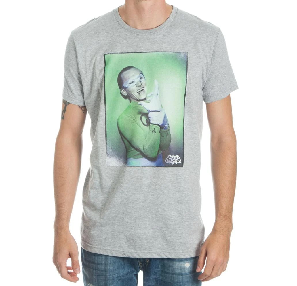Batman 1966 Riddler Men's Black Tee Shirt T-Shirt-Large - Walmart.com