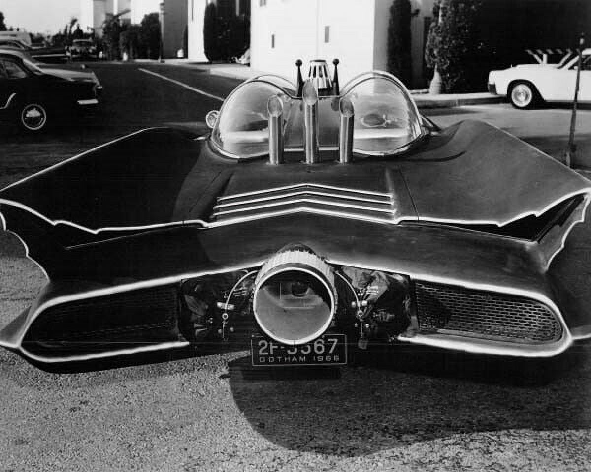 Batman 1966 TV The Batmobile as viewed from the back with Gotham plate ...