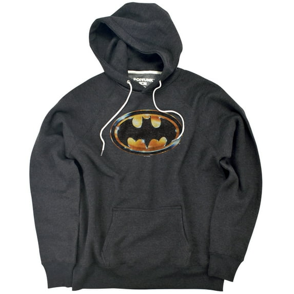 Batman 1989 Logo 2 Unisex Adult Slim Fit Pull-Over Heather Hoodie, Charcoal, Large - Walmart.com