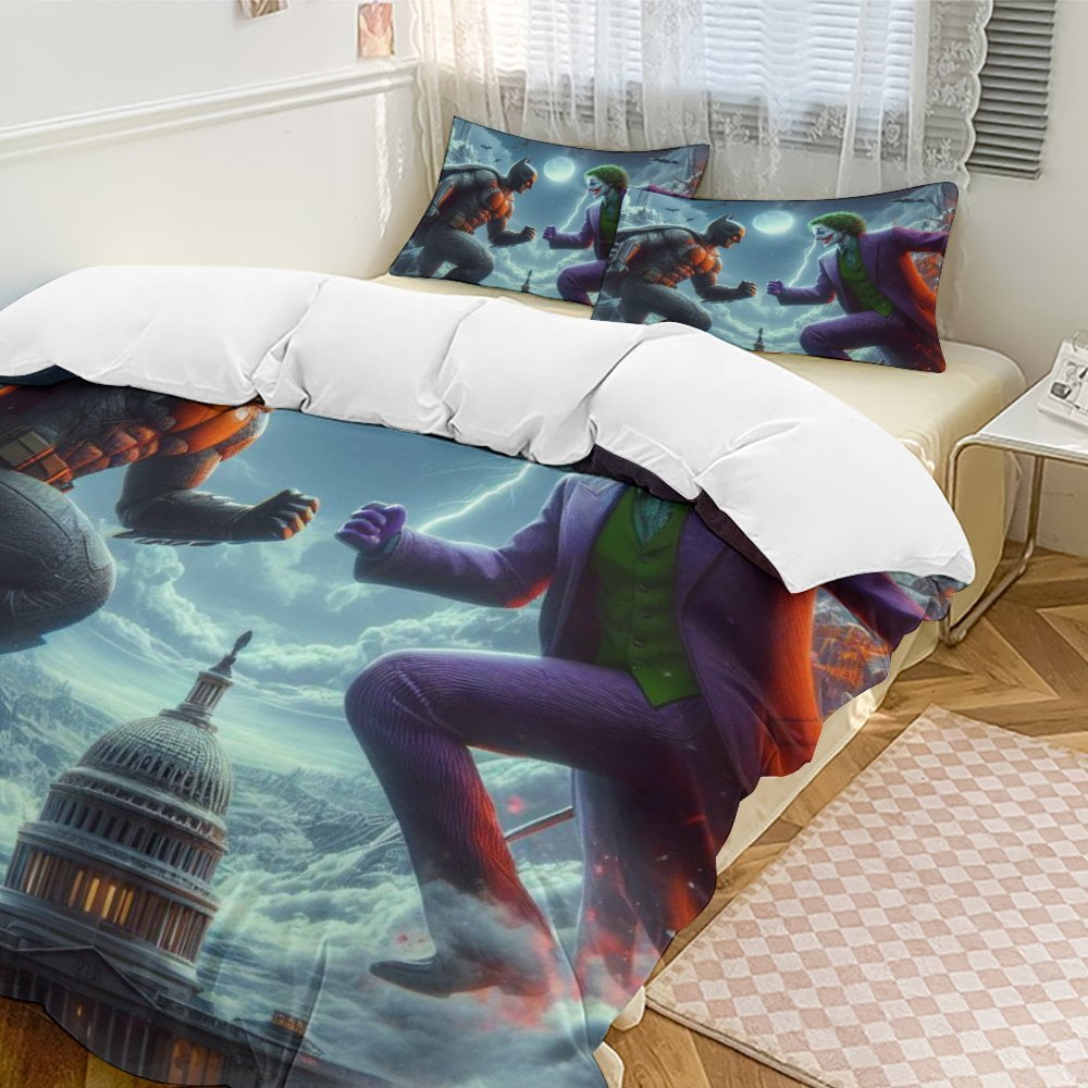 Batman 3-Piece Bedding Set Soft Warm And Comfortable Bed Set with 1 ...