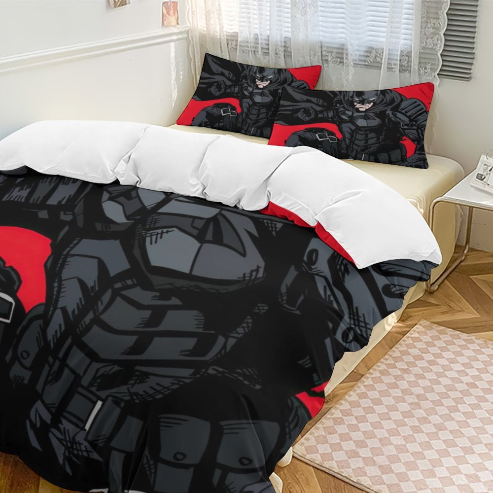 Batman 3-Piece Bedding Set Soft Warm And Comfortable Bed Set with 1 ...
