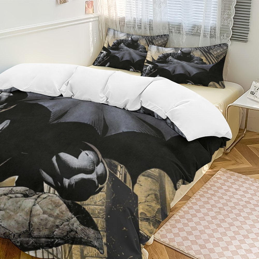 Batman 3-Piece Bedding Set Soft Warm And Comfortable Bed Set with 1 ...