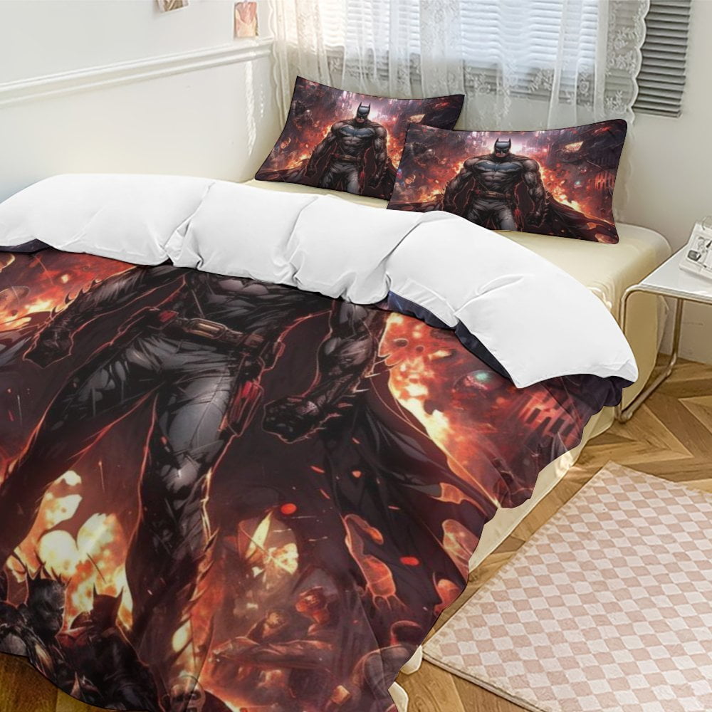 Batman 3-Piece Bedding Set Soft Warm And Comfortable Bed Set with 1 ...