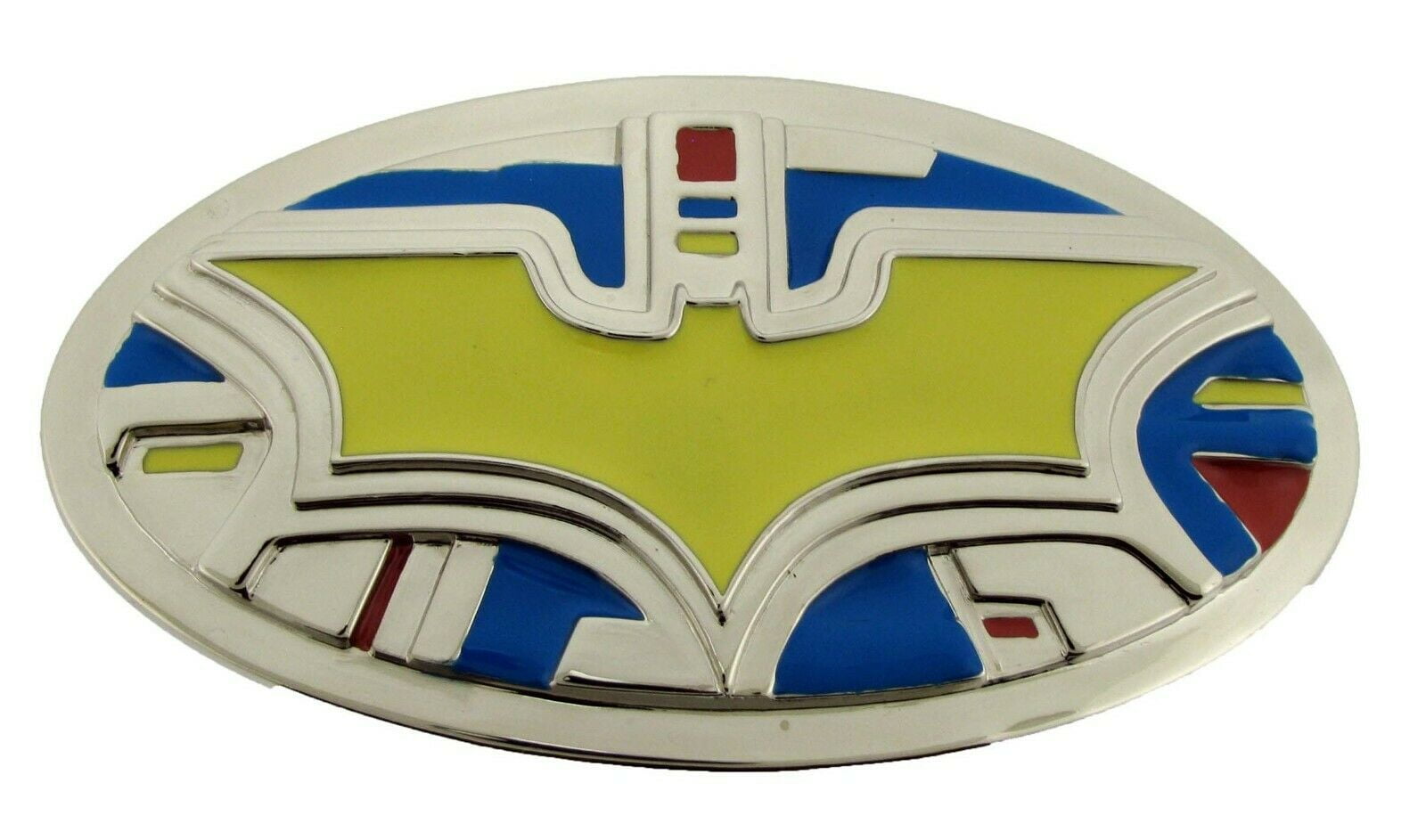 Batman 3d belt buckle Halloween Costume MULTICOLORED OVAL NEW LOGO DC ...