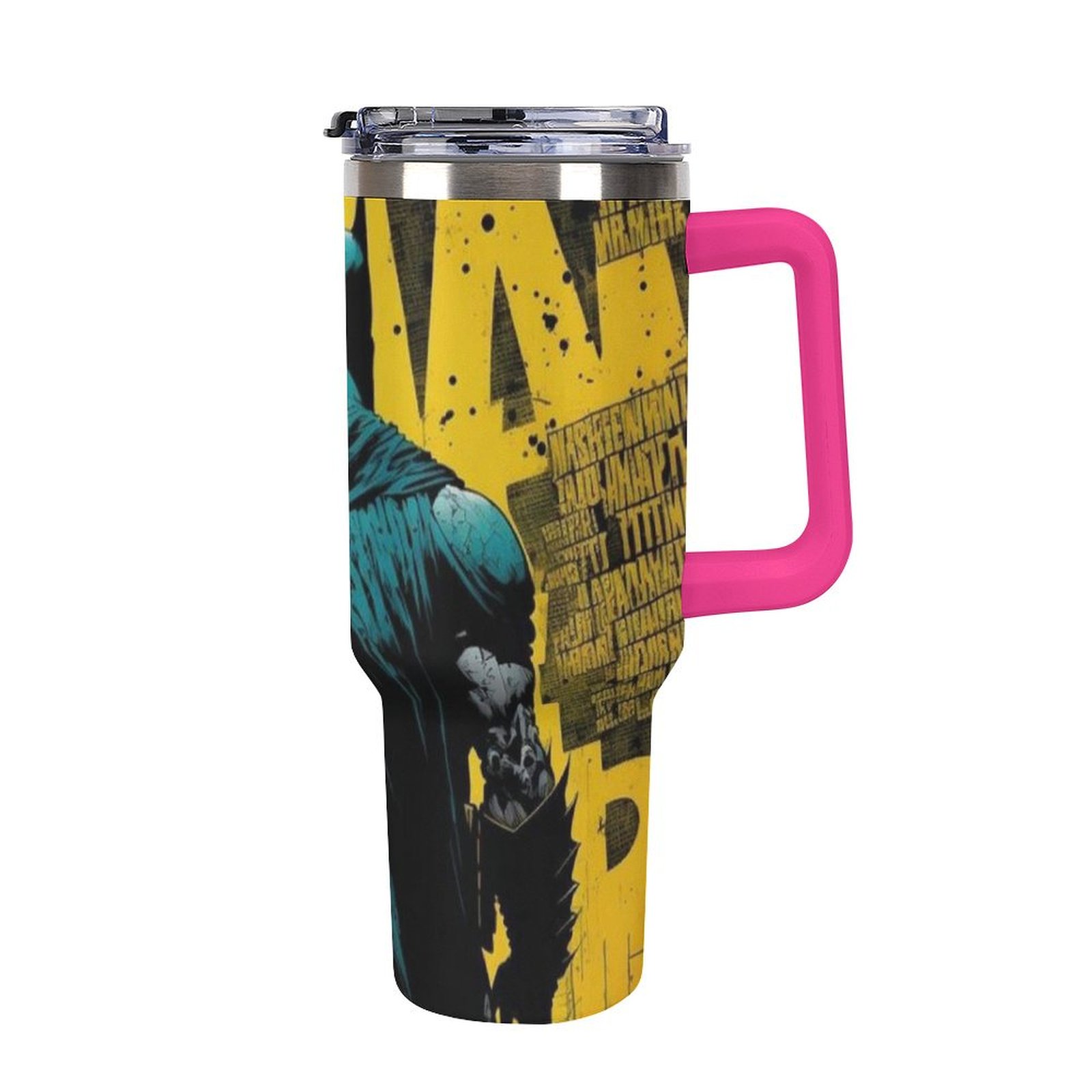 Batman 40 Oz Tumbler With Handle And Straw, Stainless Steel Vacuum ...