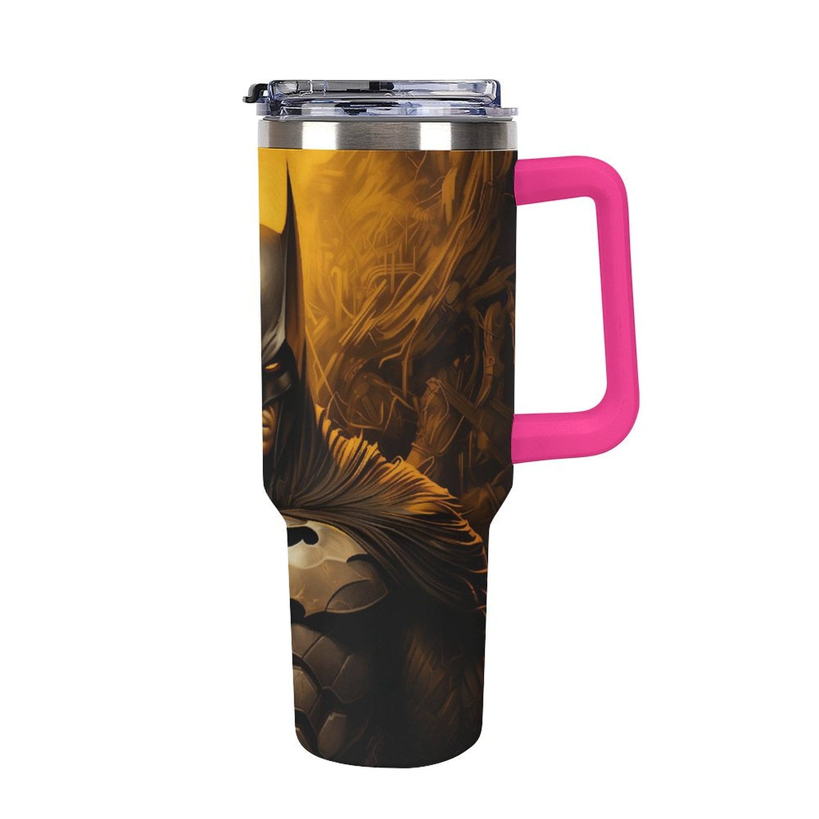 Batman 40 Oz Tumbler With Handle And Straw, Stainless Steel Vacuum ...
