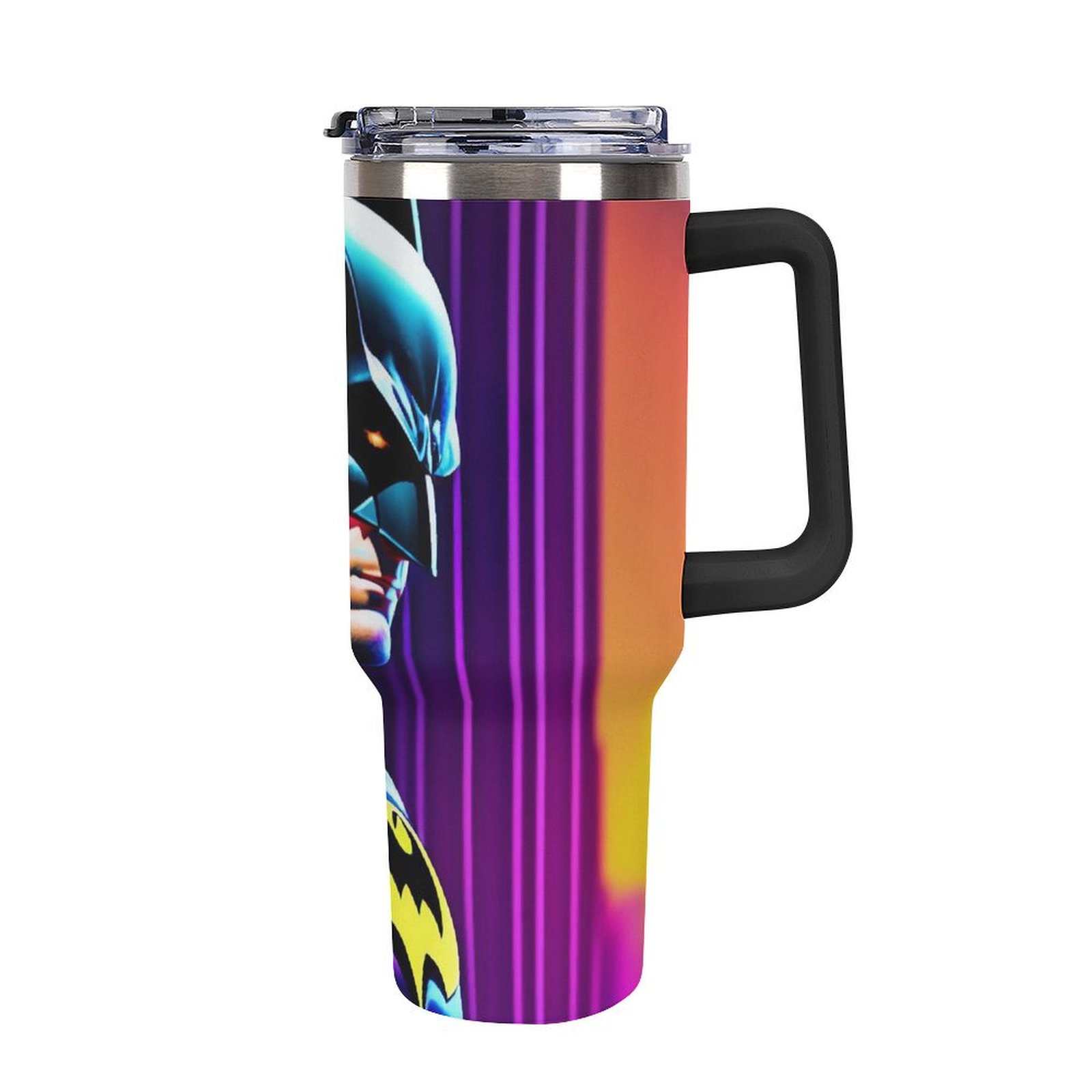 Batman 40 Oz Tumbler With Handle And Straw, Stainless Steel Vacuum ...