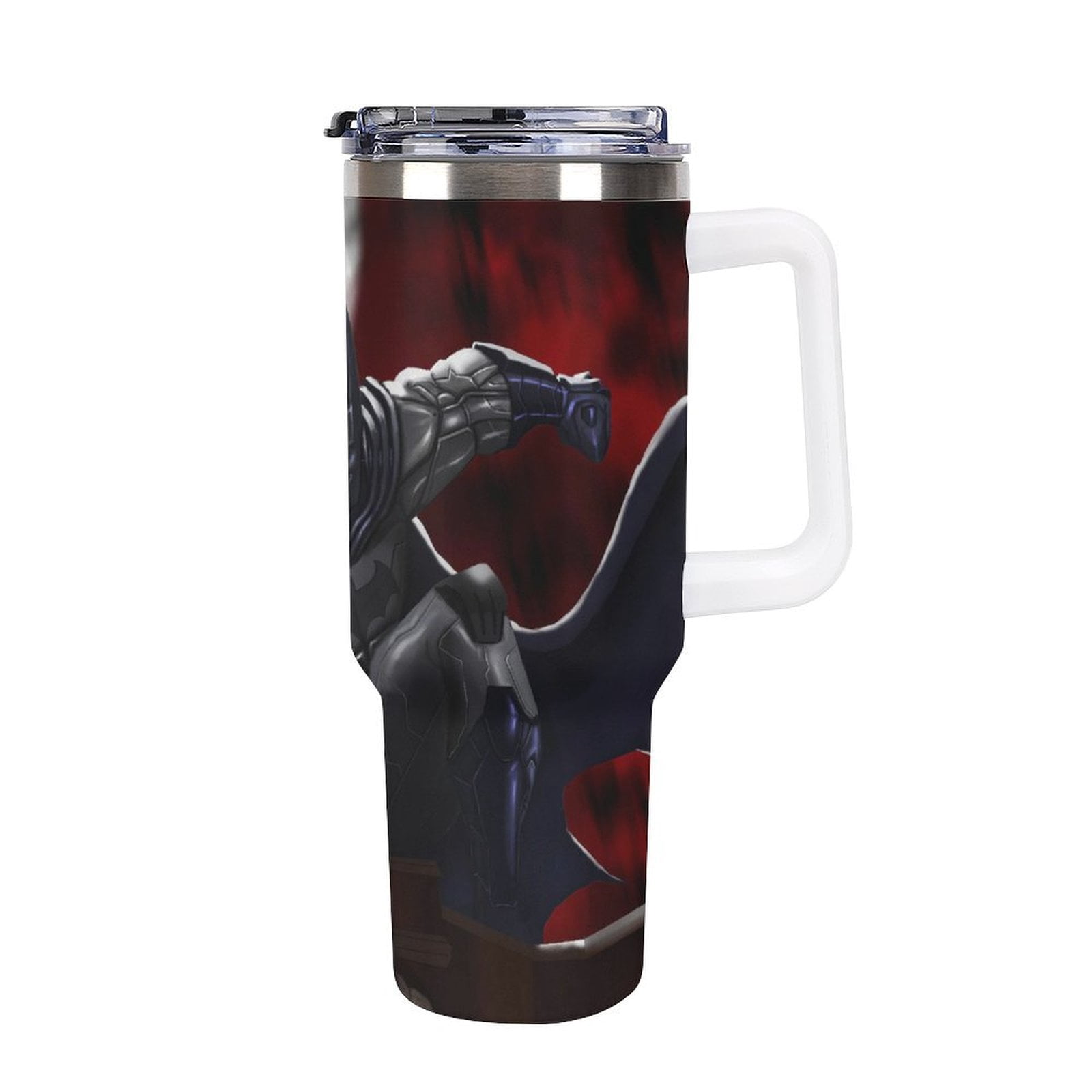 Batman 40 Oz Tumbler With Handle And Straw, Stainless Steel Vacuum ...
