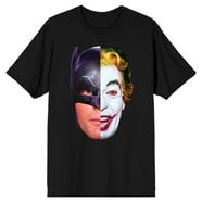 Batman Joker Batman Split Image Men's Black T-shirt-4XL - Walmart.com