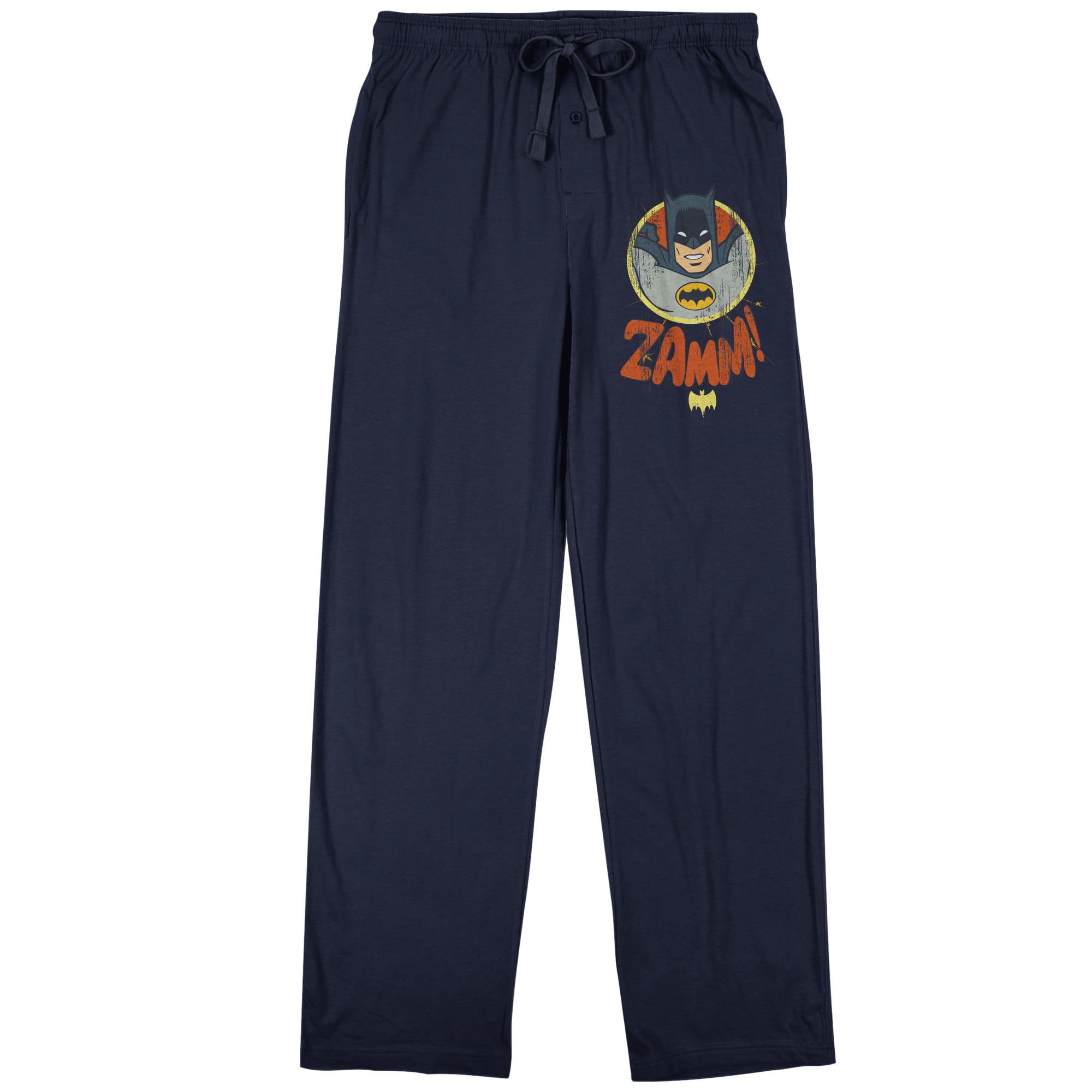 Batman 66 TV Show Main Hero Classic Art Men's Navy Sleep Pajama Pants ...