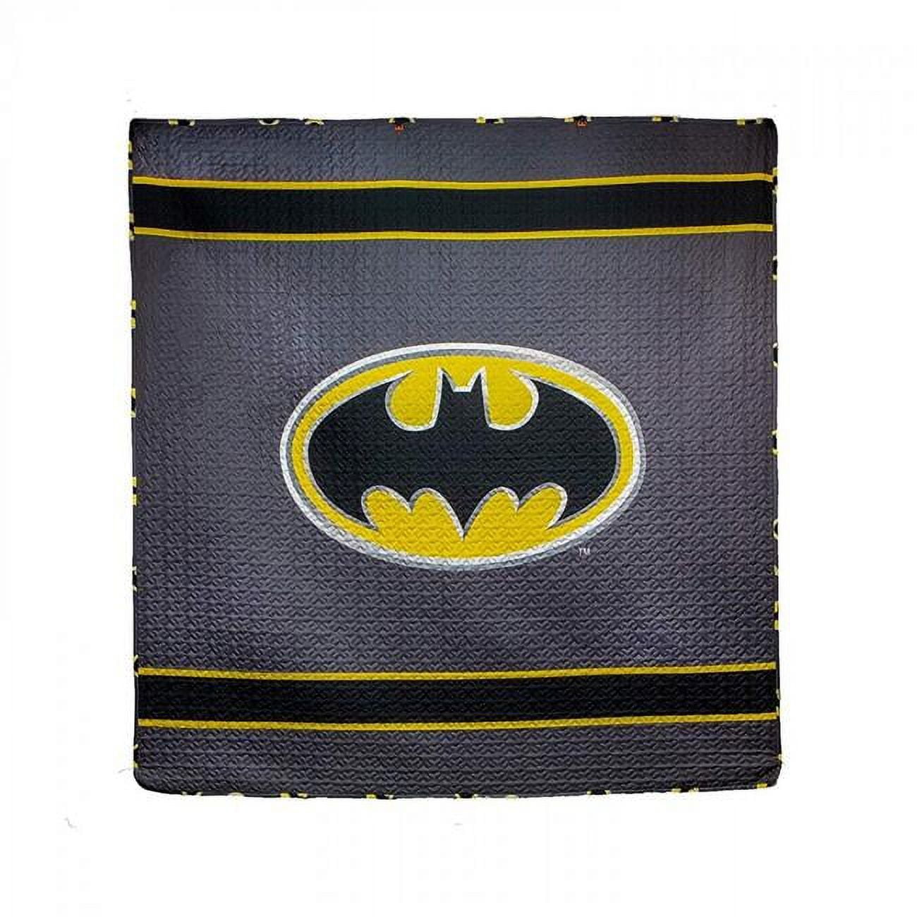 Batman 794477 Batman Emblem Grey Queen Size Bedspread - Walmart.com