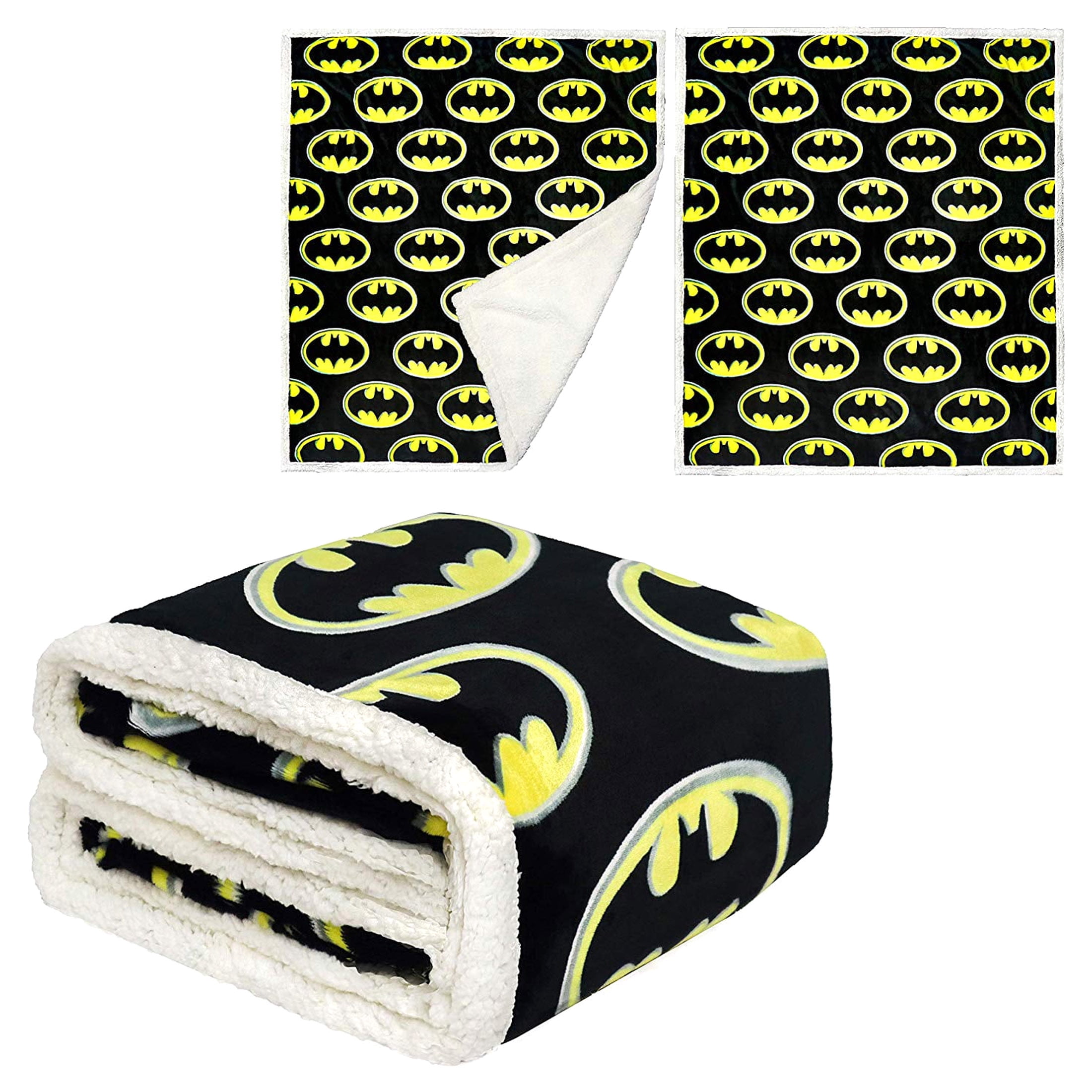 Batman DC Comics Superhero Thick Micro Sherpa Fleece Throw Blanket ...